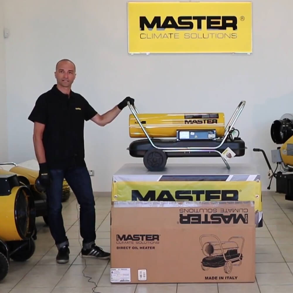 Master B 150 – direct oil fired heaters